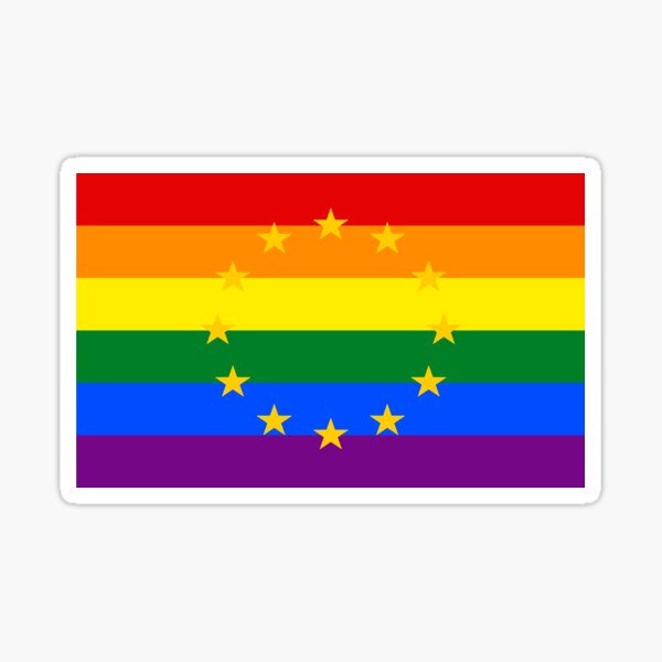"Gay European Pride" Sticker by FallenFeline | Redbubble