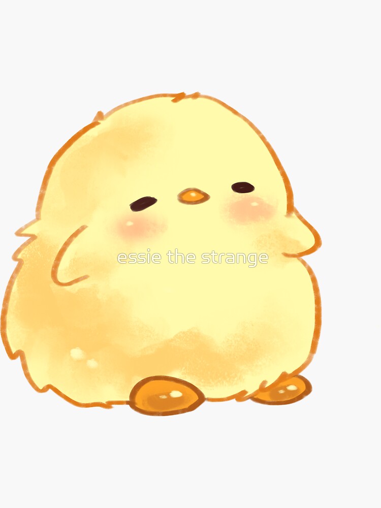"round chicken! ♡" Sticker by ettesore | Redbubble