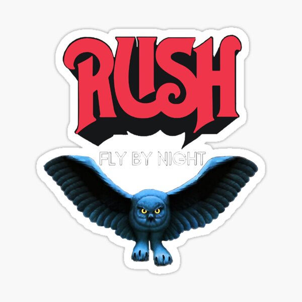 "Blue rush owl" Sticker by JenniferSpring | Redbubble