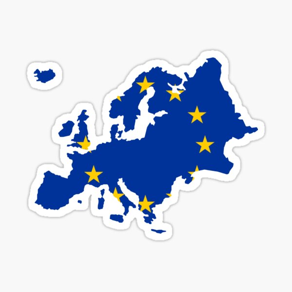 "United Europe - European Union Map" Sticker by FallenFeline | Redbubble