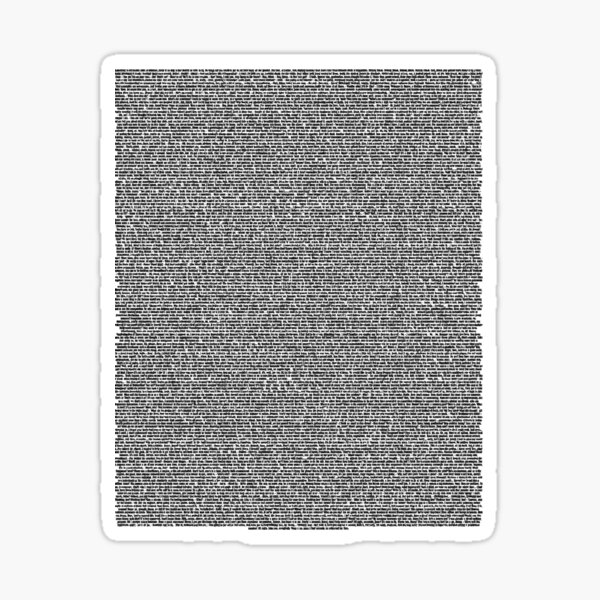 "Bee Movie Script (Updated Check Description For Details) " Sticker by ...