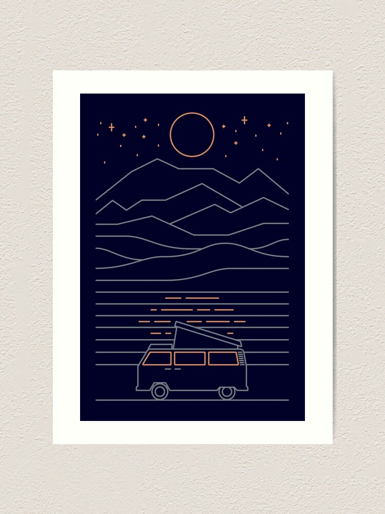"Van Life" Art Print for Sale by thepapercrane | Redbubble
