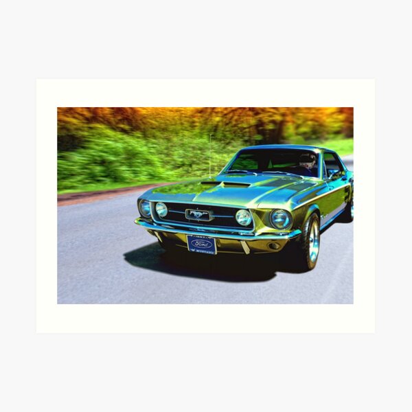 1967 Mustang Wall Art | Redbubble