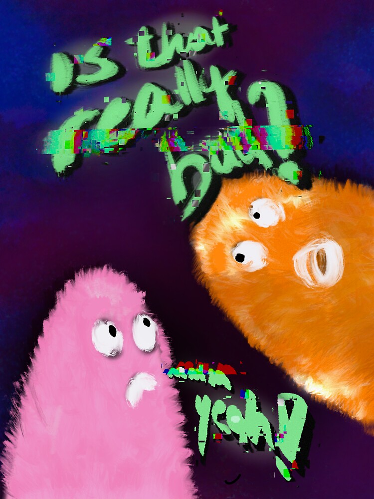 "Furry Heads/Is that really bad? " Sticker by Irokka | Redbubble