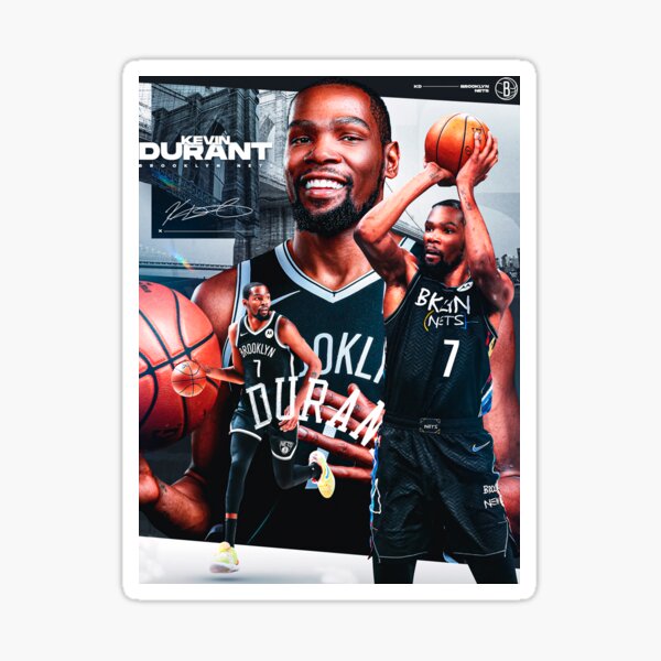 "Kevin Durant 7 Basketball" Sticker by MaricelaPadron | Redbubble