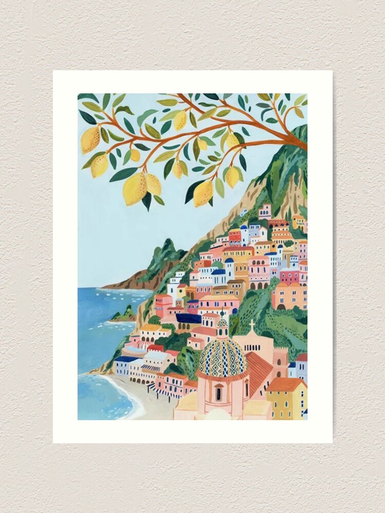 "Positano, Italy Poster" Art Print for Sale by robertfrankli | Redbubble