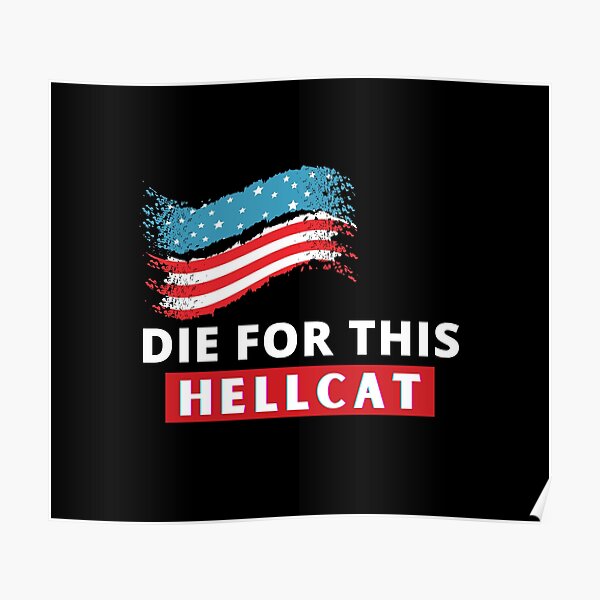 "Die for this hellcat Flag" Poster for Sale by MrKeys69 | Redbubble