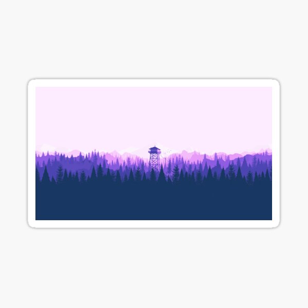 "Firewatch - Landscape 5" Sticker by BoredGirl | Redbubble