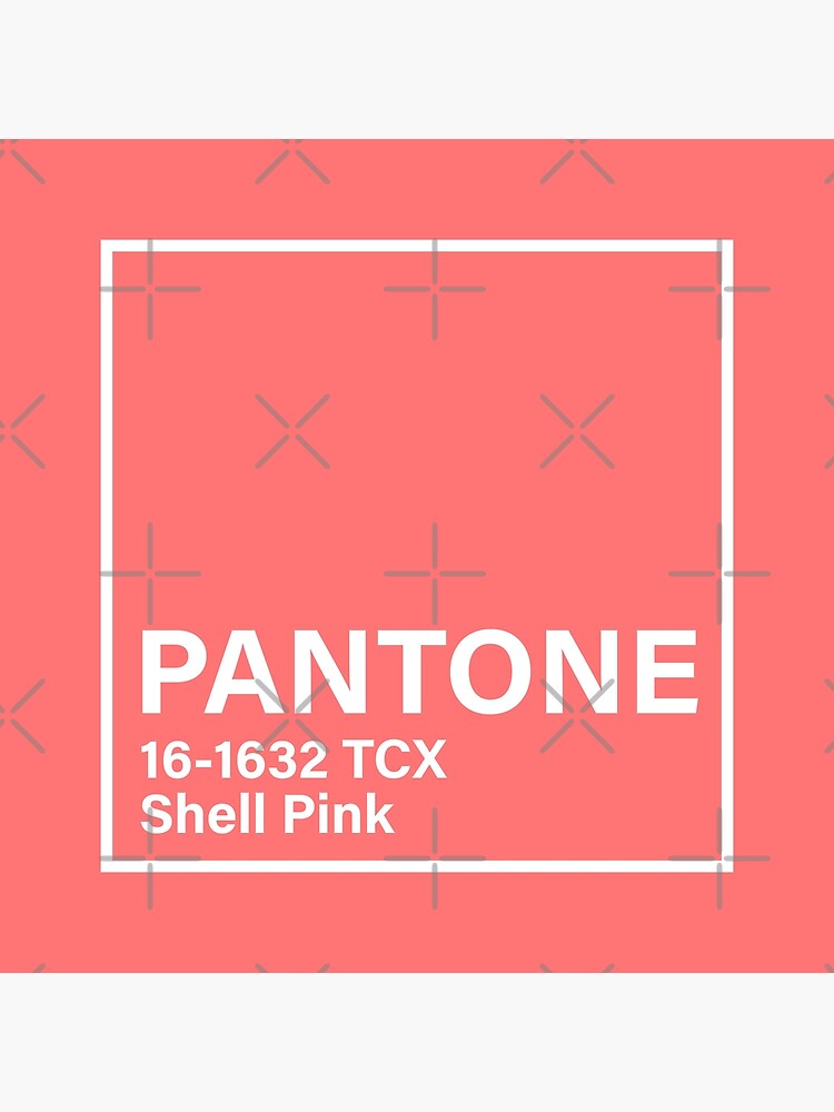 "pantone 16-1632 TCX Shell Pink," Poster for Sale by princessmi-com ...