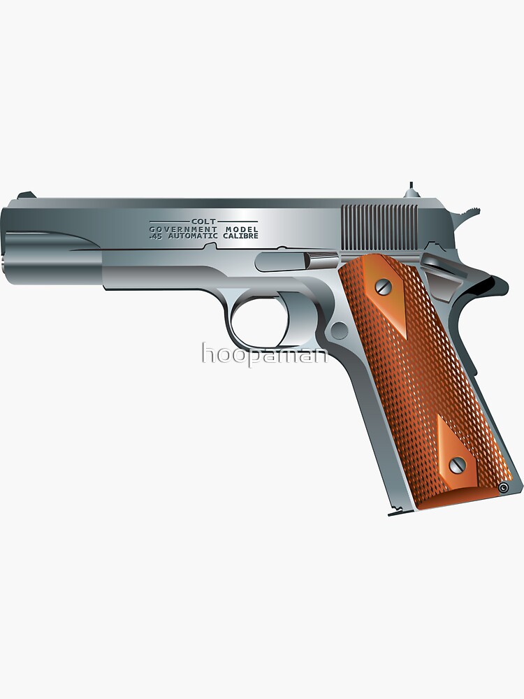 "COLT 45" Sticker by hoopaman | Redbubble