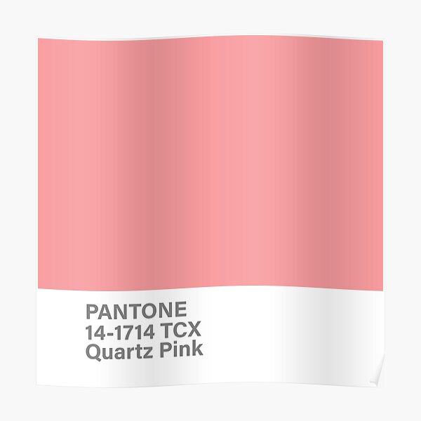 Póster «pantone 14-1714 TCX cuarzo rosa» de princessmi-com | Redbubble