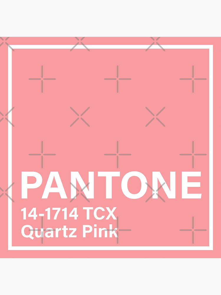 "pantone 14-1714 TCX Quartz Pink" Sticker by princessmi-com | Redbubble