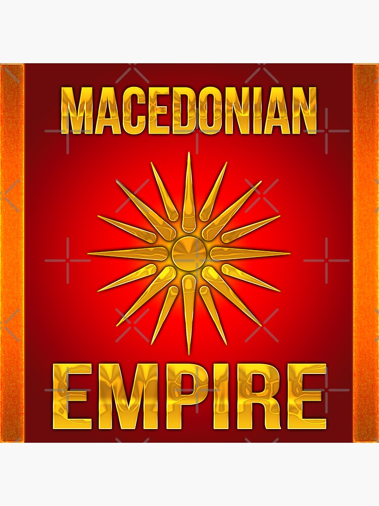 "Macedonian Empire" Sticker for Sale by hip-hop-art | Redbubble