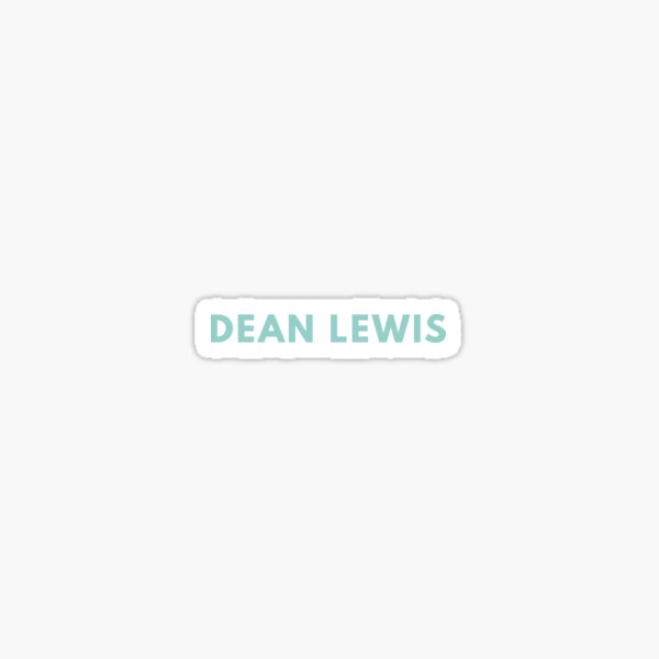 "Dean Lewis" Sticker by lontongsay | Redbubble