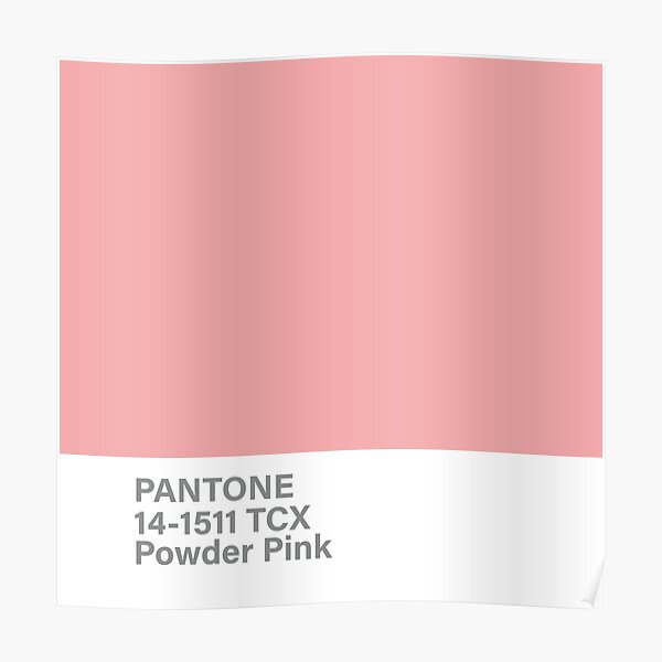Póster «pantone 14-1511 TCX rosa polvo» de princessmi-com | Redbubble