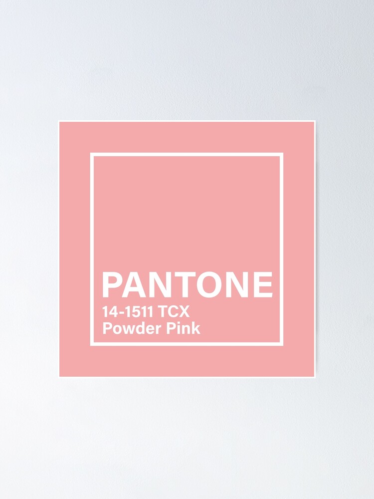"pantone 14-1511 TCX Powder Pink" Poster for Sale by princessmi-com ...