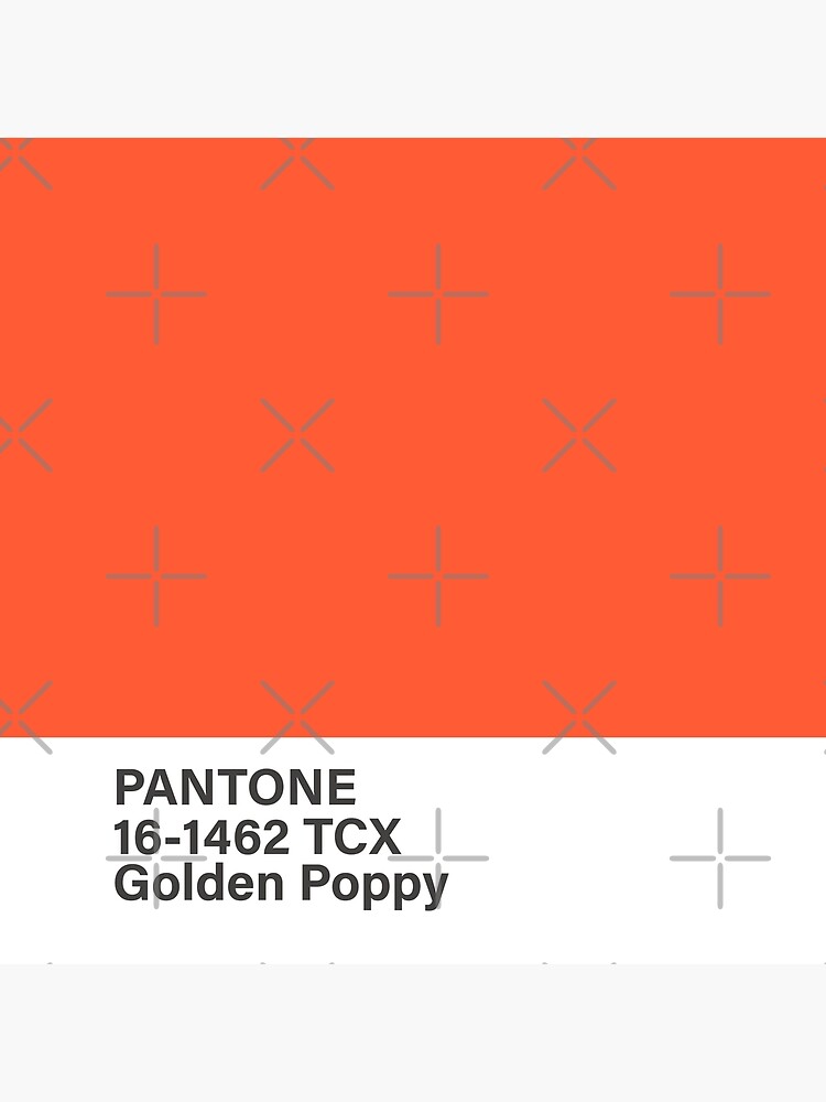 "pantone 16-1462 TCX Golden Poppy" Poster for Sale by princessmi-com ...
