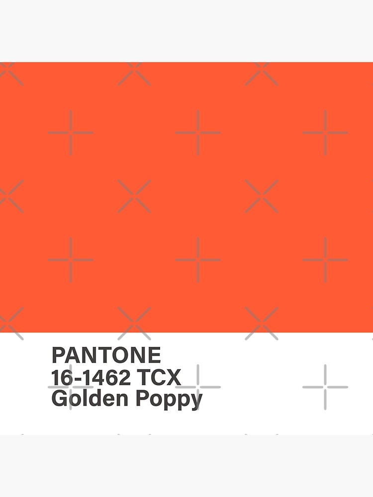 "pantone 16-1462 TCX Golden Poppy" Sticker by princessmi-com | Redbubble
