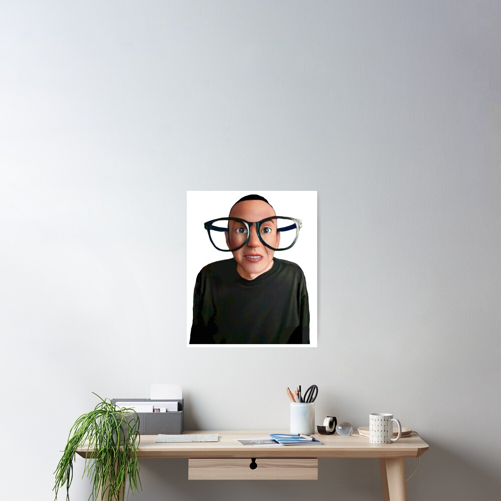"Gilbert Gottfried Comedian Fanart Glasses" Poster for Sale by LKhanlk9 ...