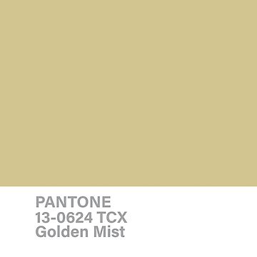 "pantone 13-0624 TCX Golden Mist" Poster for Sale by princessmi-com ...