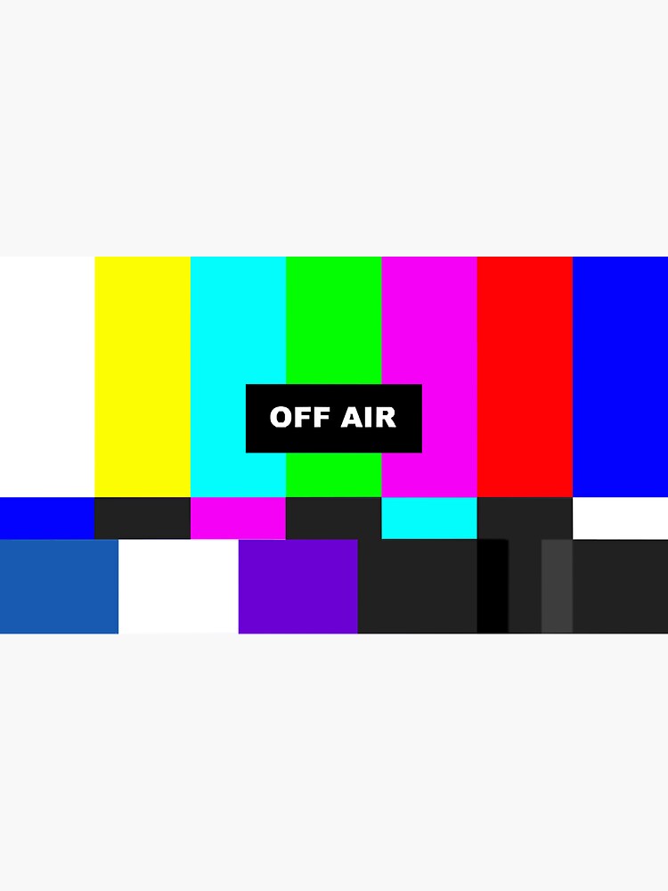 "OFF AIR TV" Sticker for Sale by CleopatraPark | Redbubble
