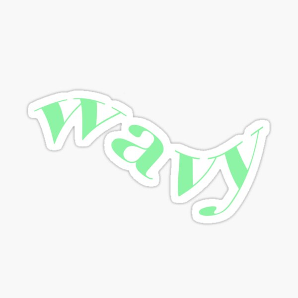 "wavy 3" Sticker by GDwrld | Redbubble