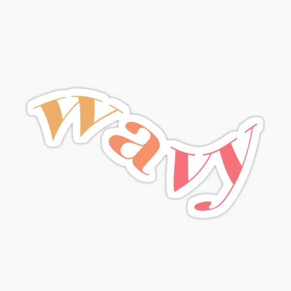 "wavy 4" Sticker for Sale by GDwrld | Redbubble