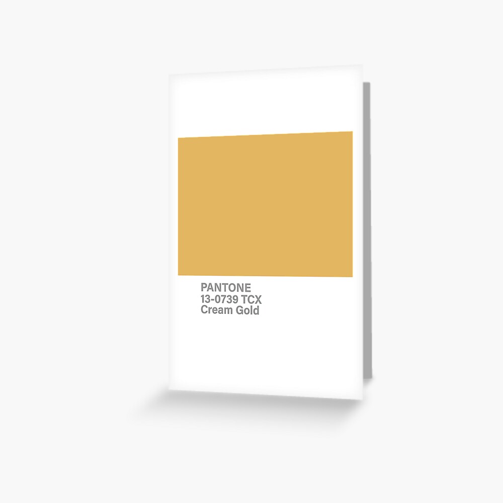 "pantone 13-0739 TCX Cream Gold" Greeting Card by princessmi-com ...