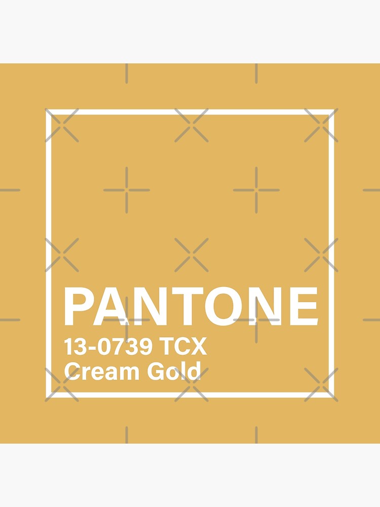 "pantone 13-0739 TCX Cream Gold" Poster for Sale by princessmi-com ...