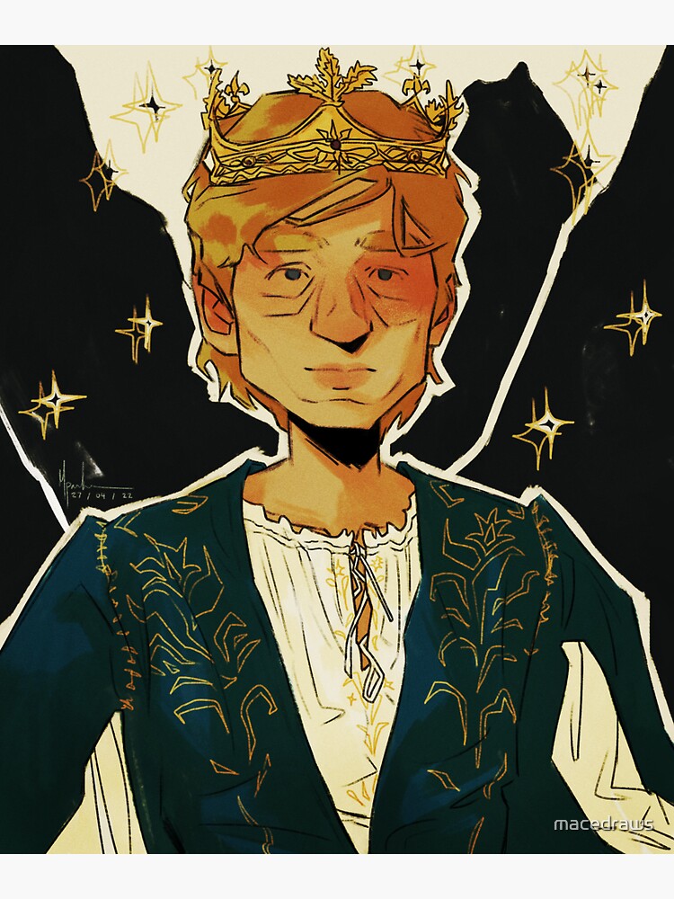"high king peter pevensie" Sticker by macedraws | Redbubble