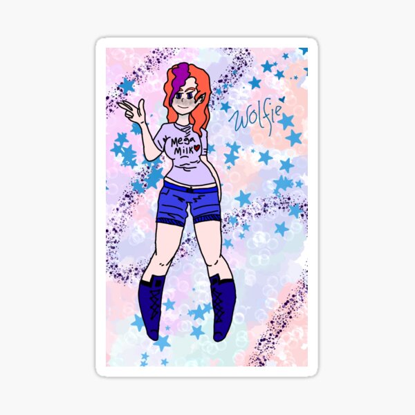 Mega Milk Sticker By Wolfknight22 Redbubble