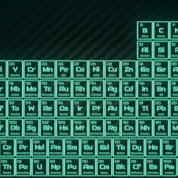 "Tritium Green Glowing Tube Periodic Table" Sticker for Sale by ...