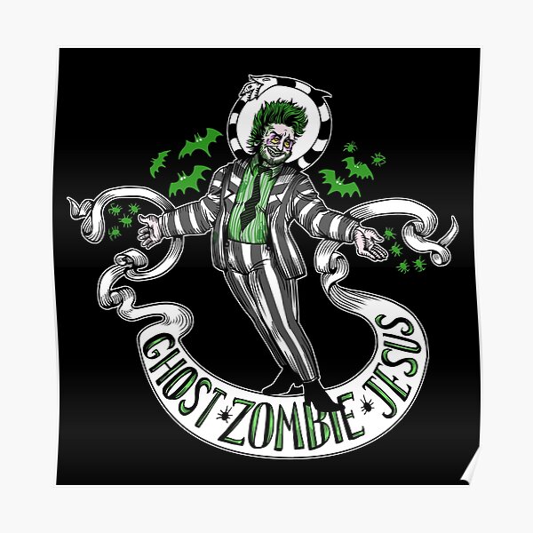 "Ghost Zombie Jesus" Poster by PerdrixForelle | Redbubble