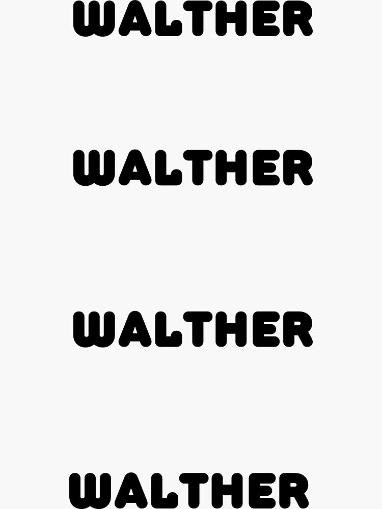 "Walther | Walther name | name" Sticker for Sale by AllCaseSXL | Redbubble