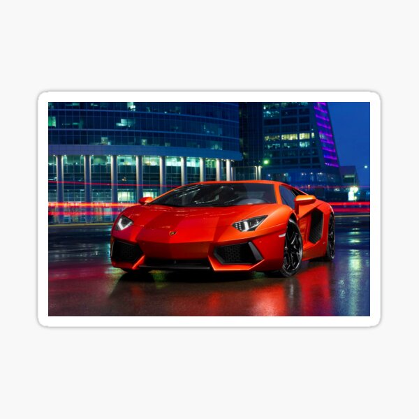 "Lamborghini aventador" Sticker by carphotodesigns | Redbubble