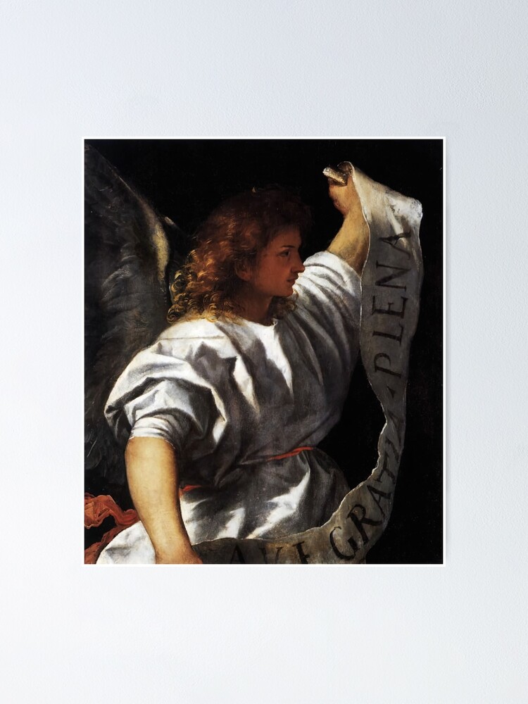 "Titian - Archangel Gabriel - Polyptych of the Resurrection" Poster for ...