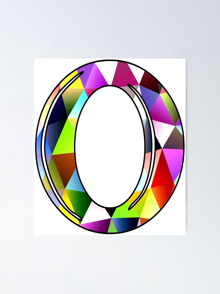 "The Letter O-Colorful Alphabet graphic" Poster for Sale by T-ArtDesign ...