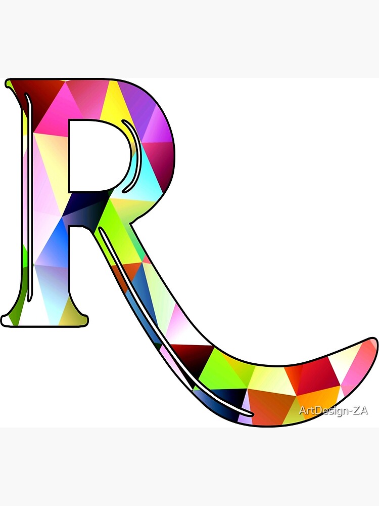 "The Letter R - Colorful Alphabet Graphic" Poster for Sale by T ...