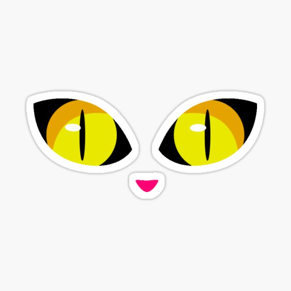 "eyes cat" Sticker by ab3adbox | Redbubble