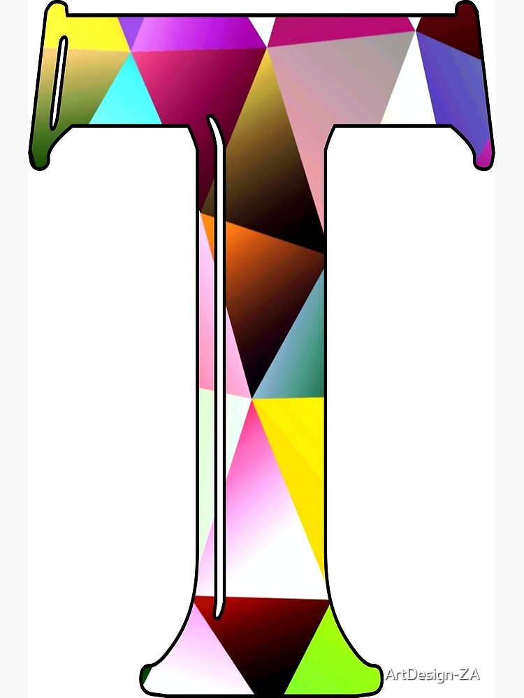 "The Letter T - Colorful Alphabet" Poster for Sale by T-ArtDesign ...