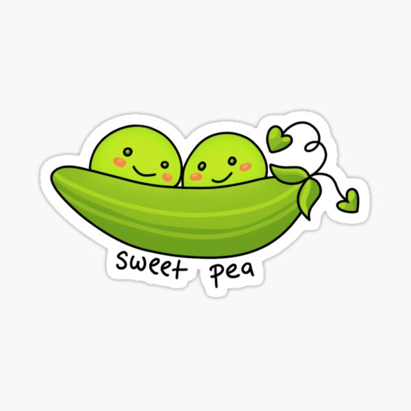"Sweet Pea" Sticker for Sale by FrognapsArt | Redbubble
