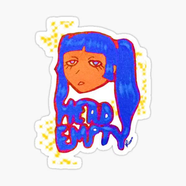 "Head empty" Sticker for Sale by rencacust | Redbubble