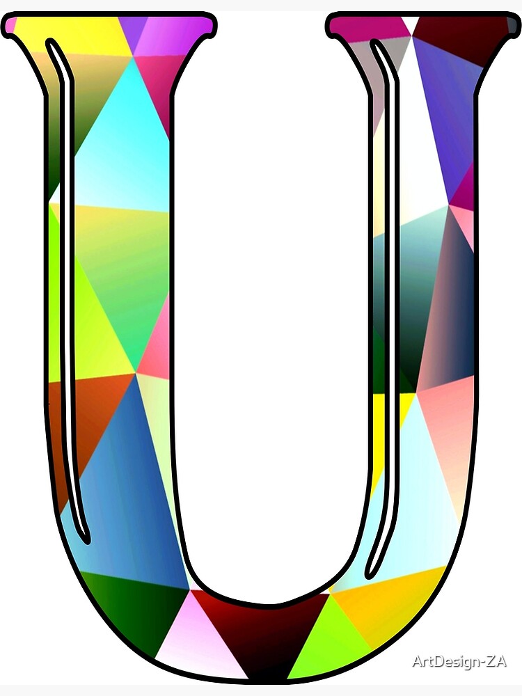 "The Letter U - Colorful Alphabet Graphic" Poster for Sale by T ...