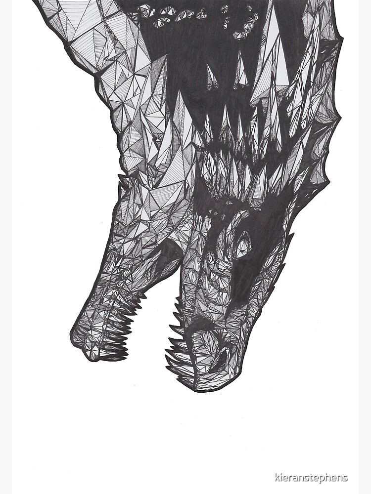 "Geometric Dragon" Art Print for Sale by kieranstephens | Redbubble
