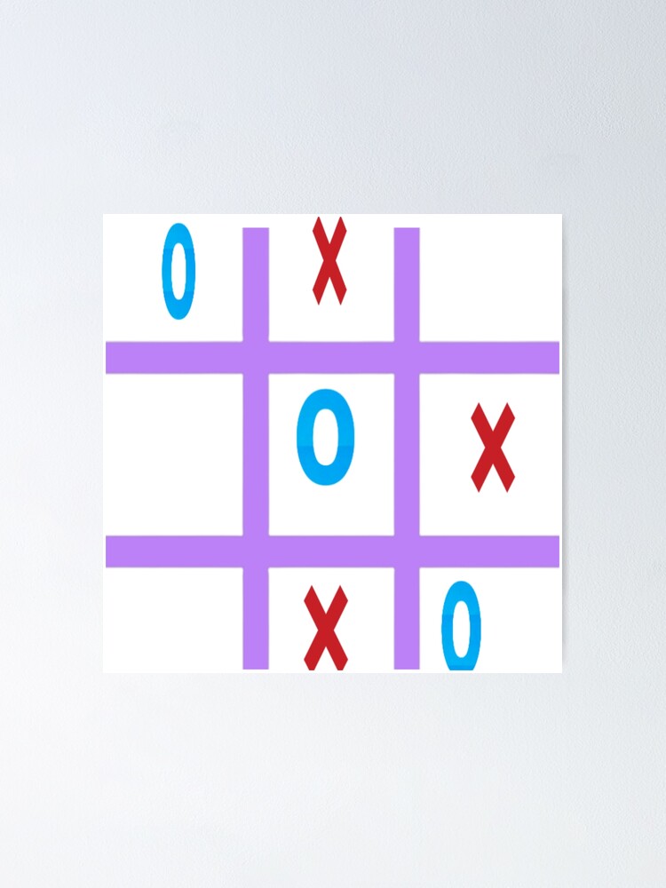 "Tic tac toe" Poster for Sale by ujjwal8005 | Redbubble