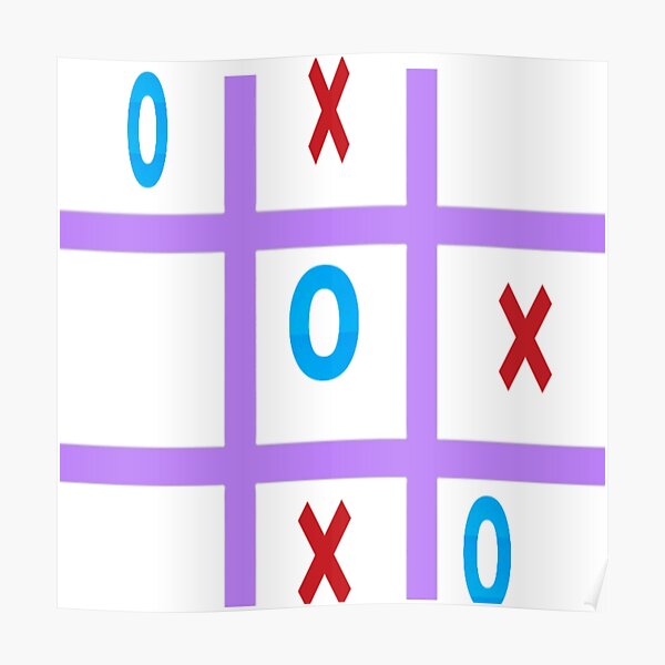 "Tic tac toe" Poster for Sale by ujjwal8005 | Redbubble