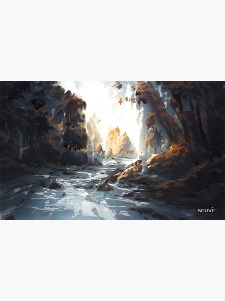 "The visitor quest: Exposure - Nature Artwork" Sticker by souvir ...