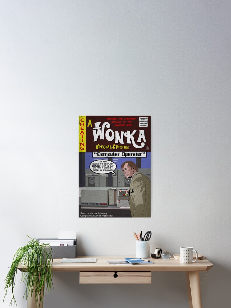 "Wonka Computer Operator" Poster for Sale by Wanderdreaming | Redbubble