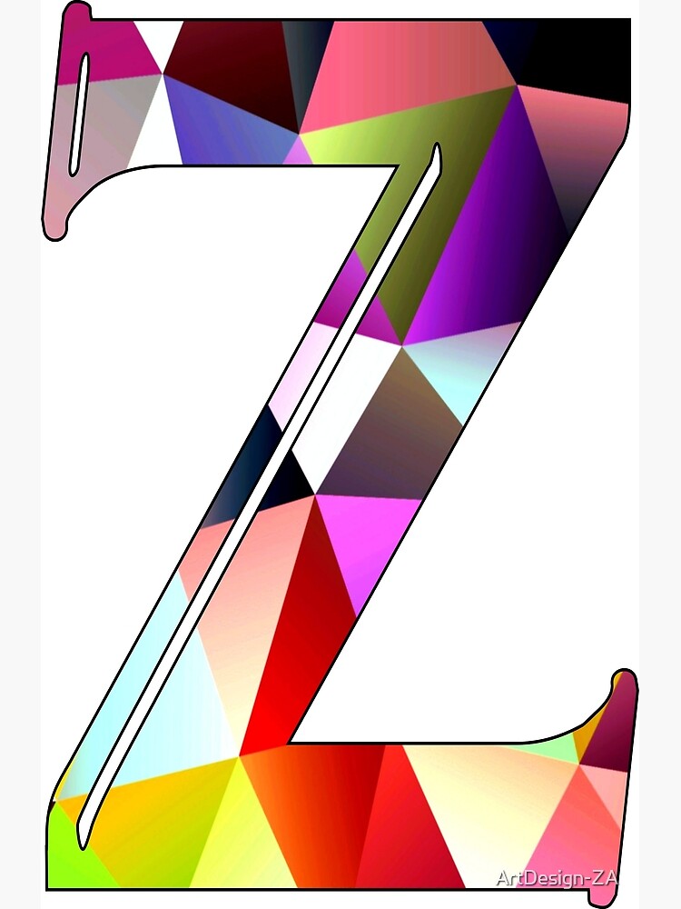 "The Letter Z - Colorful Alphabet Graphic" Poster for Sale by T ...