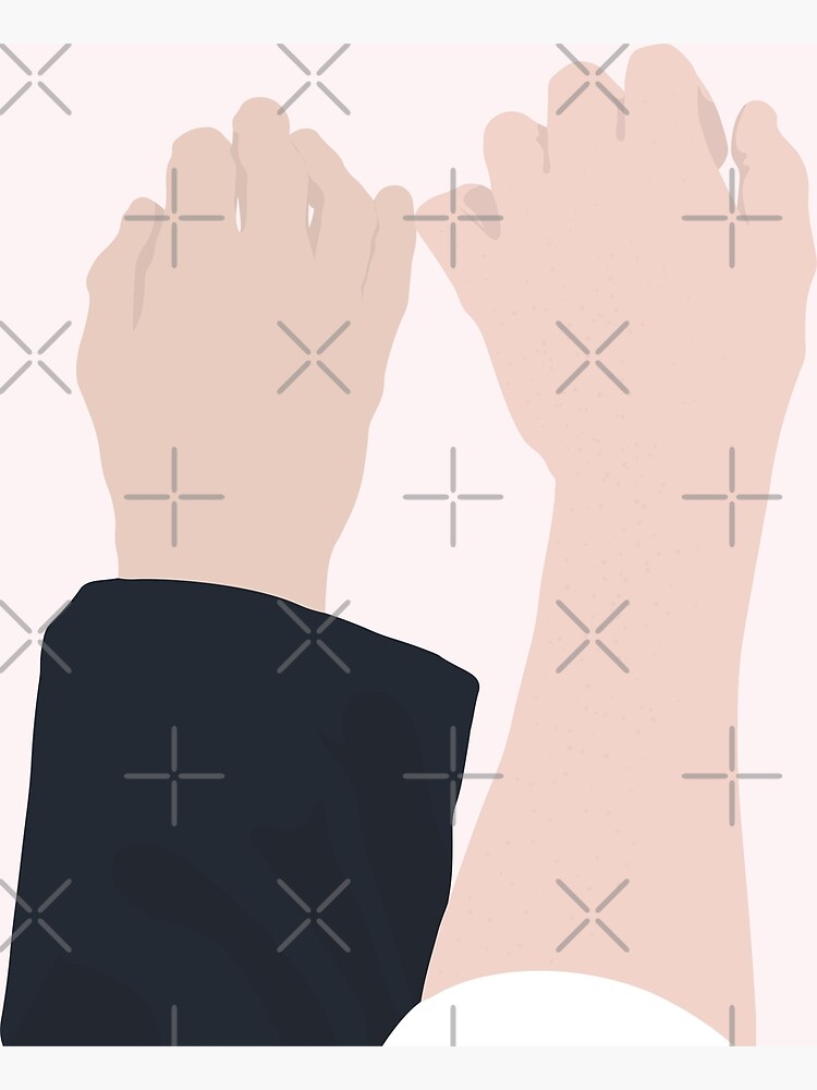 Nick And Charlie Hands Heartstopper Poster